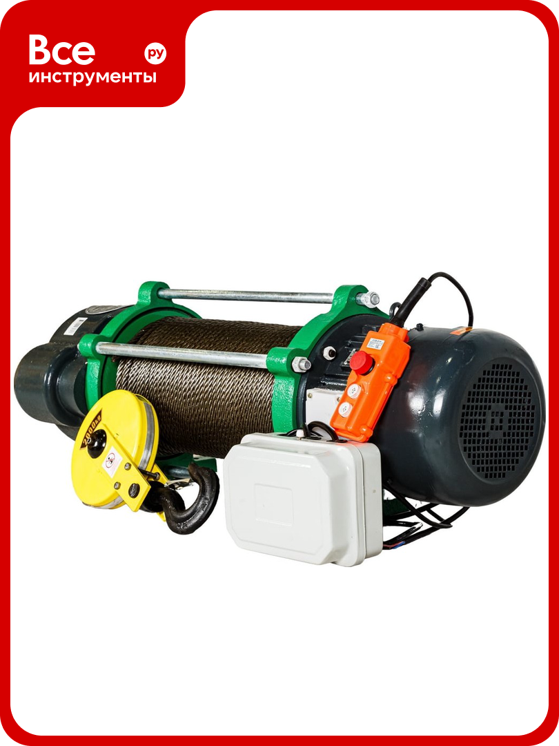 Лебедка электрическая EURO-LIFT KCD, для полной остановки, со встроенным электромагнитным тормозом