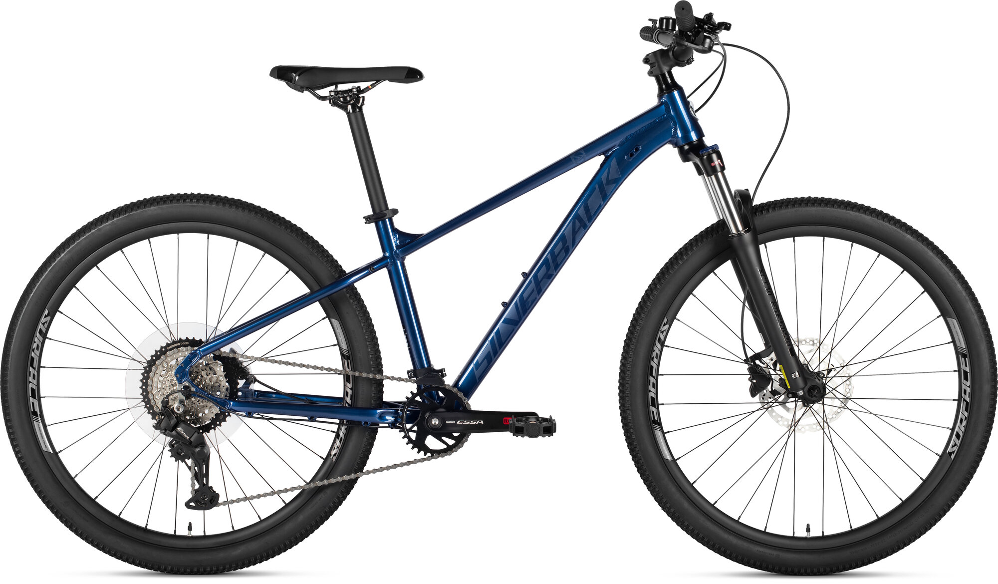 Велосипед горный SILVERBACK SE 8 27,5 (2025) GLOSS BLUE CRUSH METALLIC/MATT BLUE для взрослых на рост 157-170