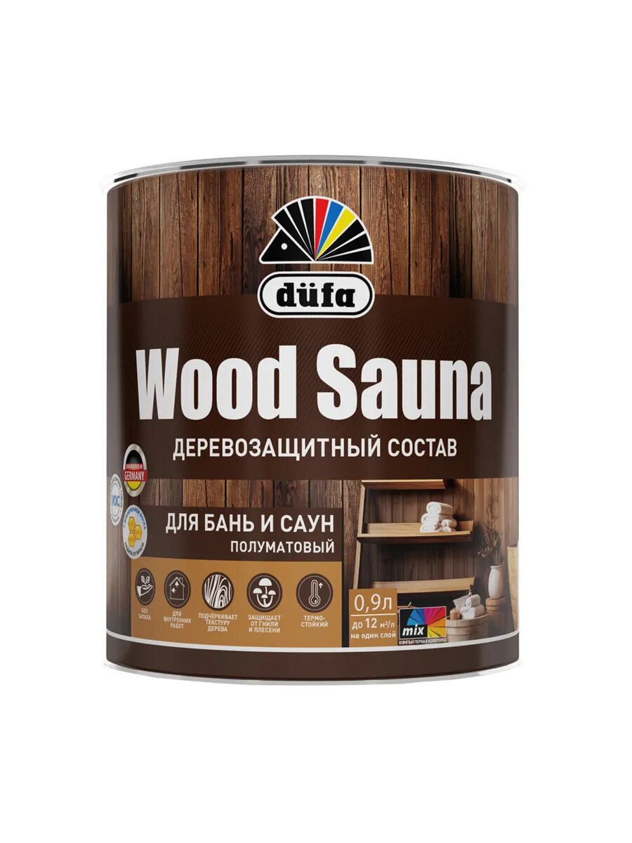 Пропитка для бани и сауны 0.9 л