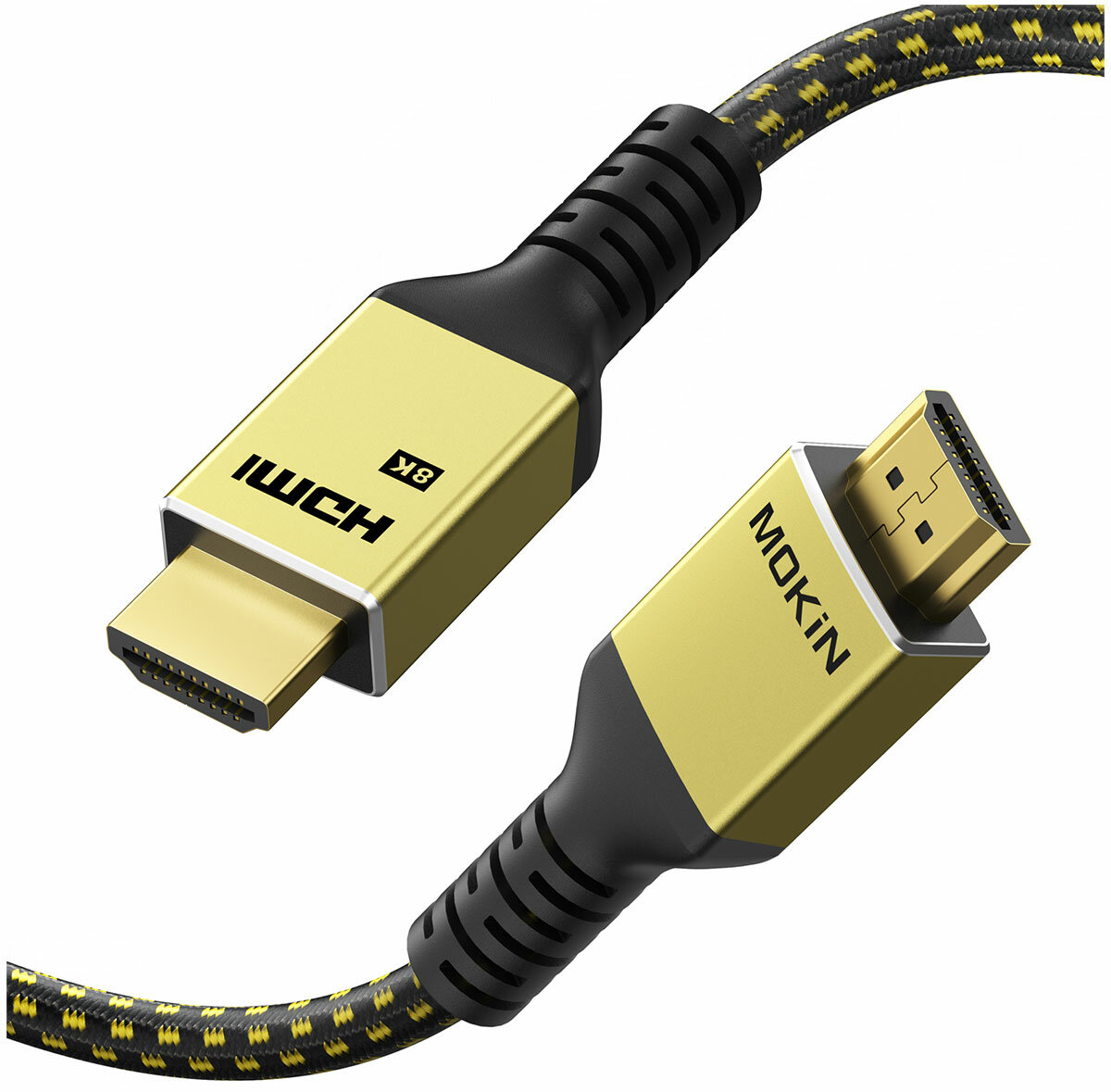Кабель плетеный Mokin MOHD0212-GO HDMI to HDMI, 1.2 м
