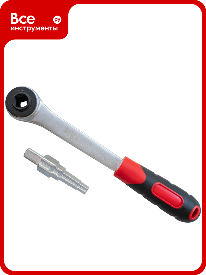 Ступенчатый ключ VOLL "американка" step, с трещоткой 5.73297, хромованадиевой стали, легкий