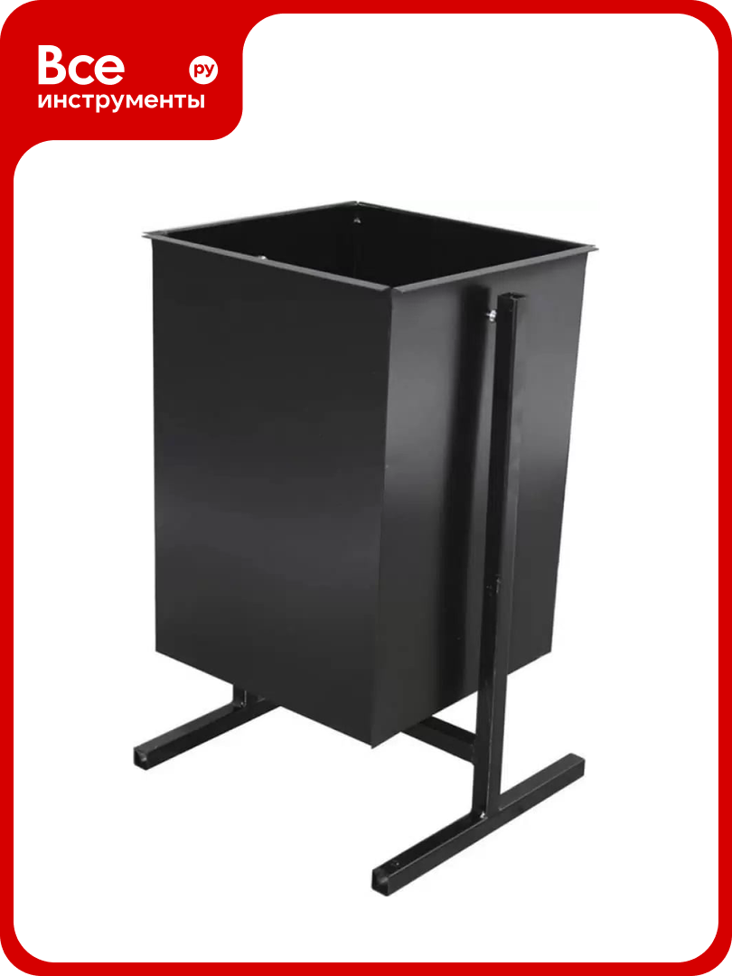 Металлическая поворотная урна ООО ПК ХозЦентр №4 32 л СИ-01219, металлический, черный, с поворотной конструкцией
