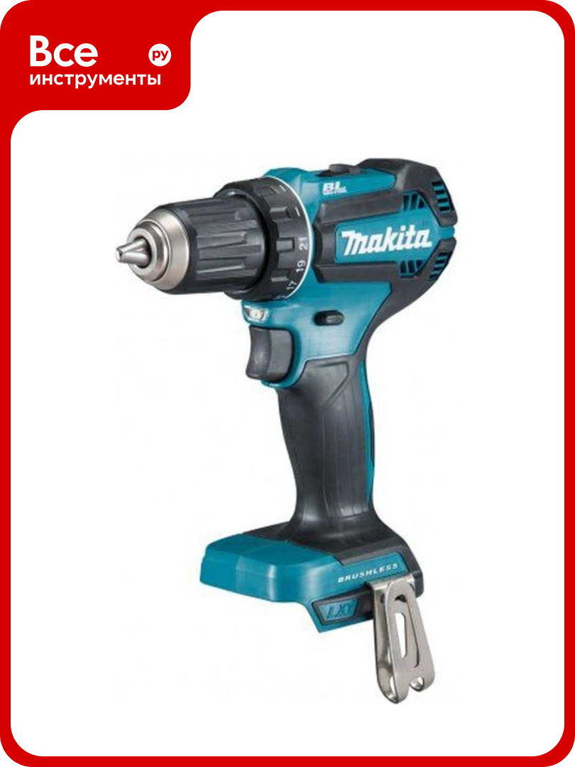 Аккумуляторный дрель-шуруповерт Makita LXT, крутящий момент 50 Нм, две скорости, подсветка рабочей зоны