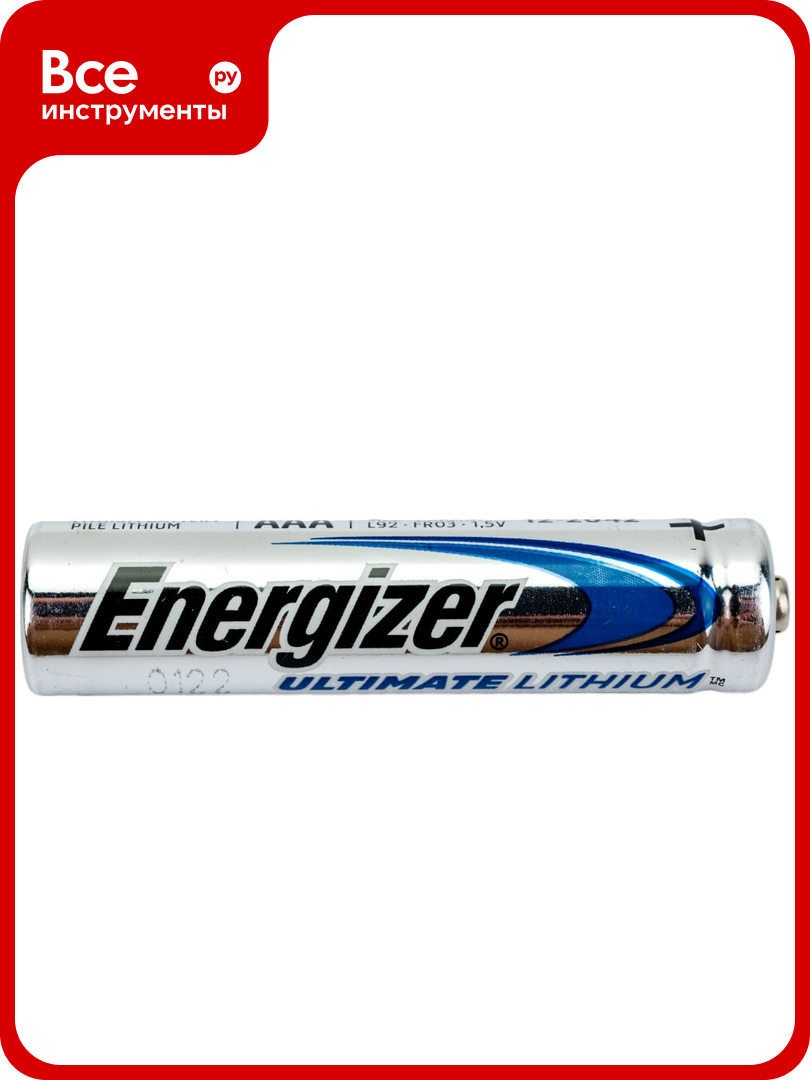 Батарейки Energizer Ultimate Lithium R03/AAA — литиевый элемент повышенной ёмкости, длительный срок службы