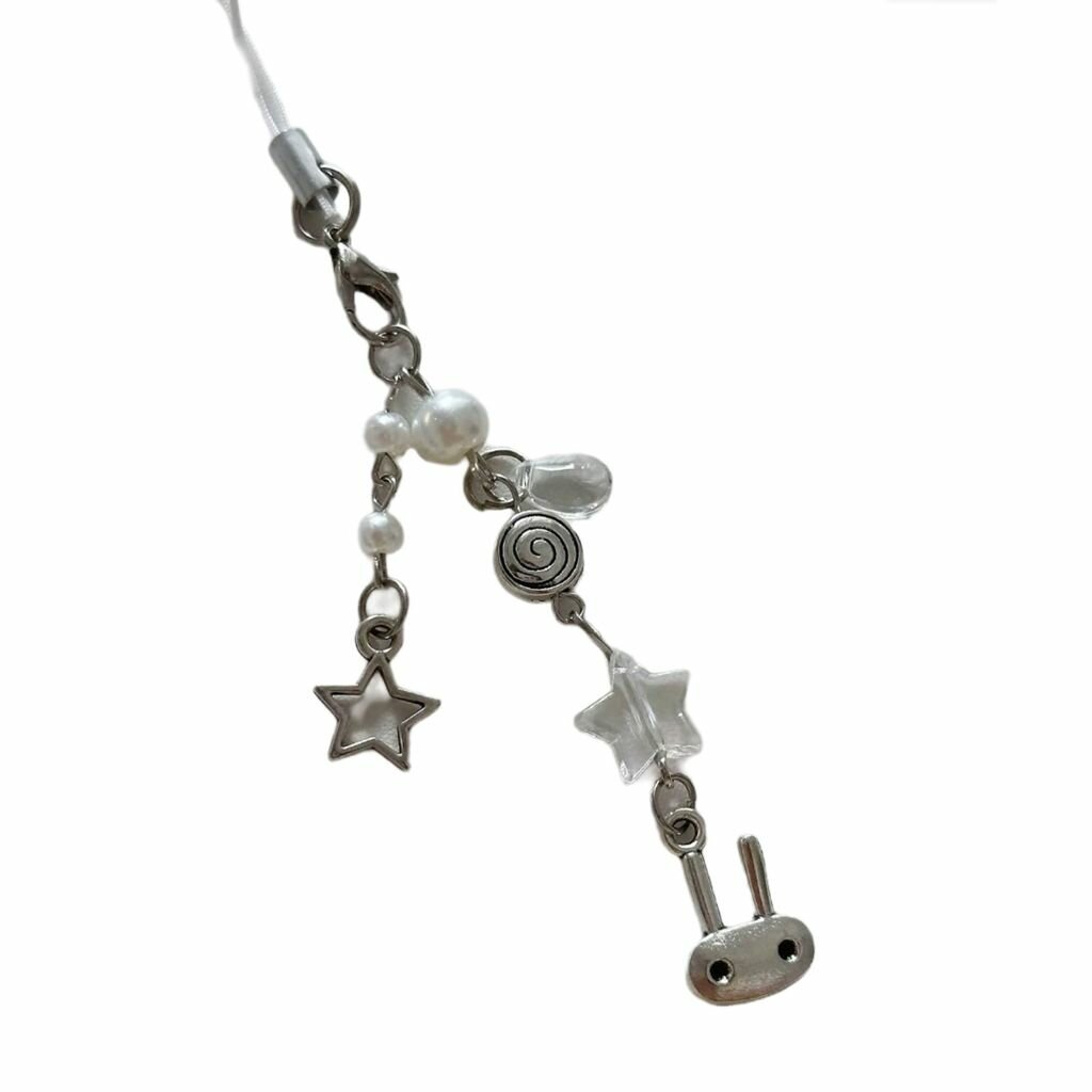 Брелок, Подвеска на цепочке для мобильного телефона с клубничной звездой-Розовая