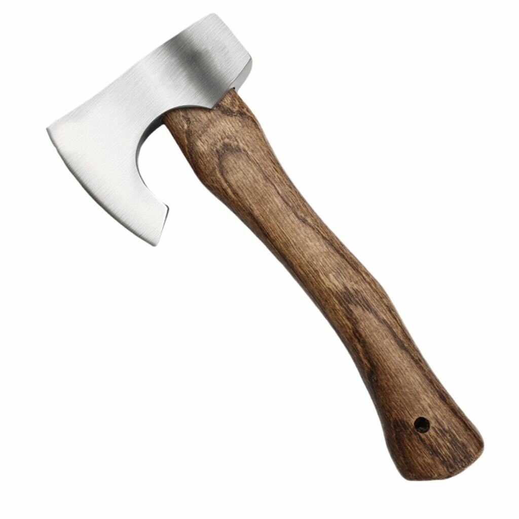 Топор с деревянной ручкой-маленький серебряный топор