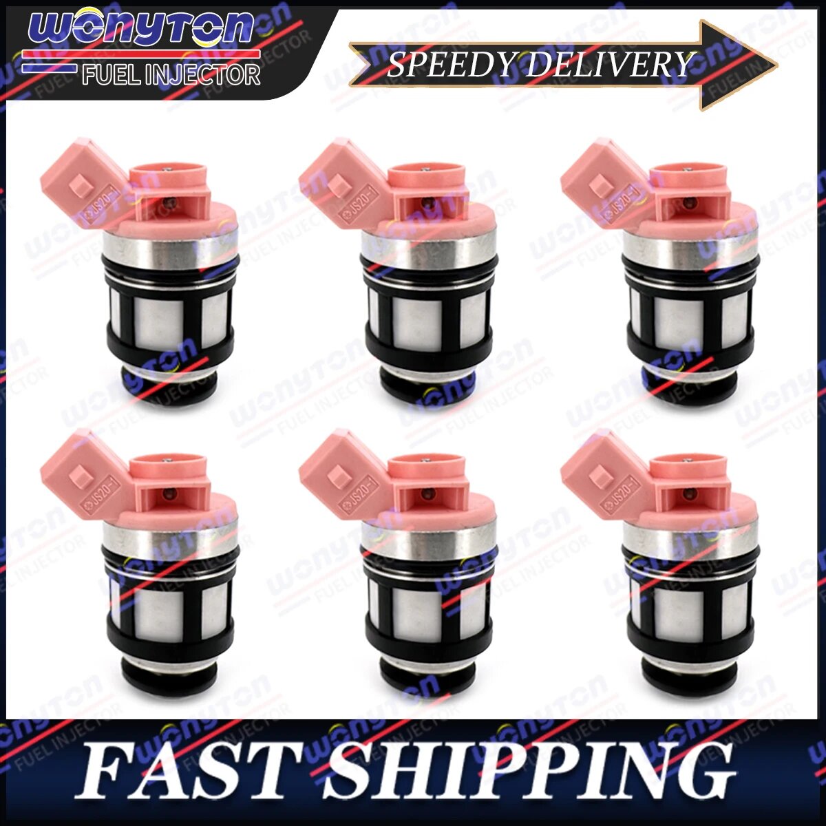 6 шт. топливная форсунка JS20-1 для Nissan Pathfinder Quest D21 Pickup 3.0L 16600-88G10