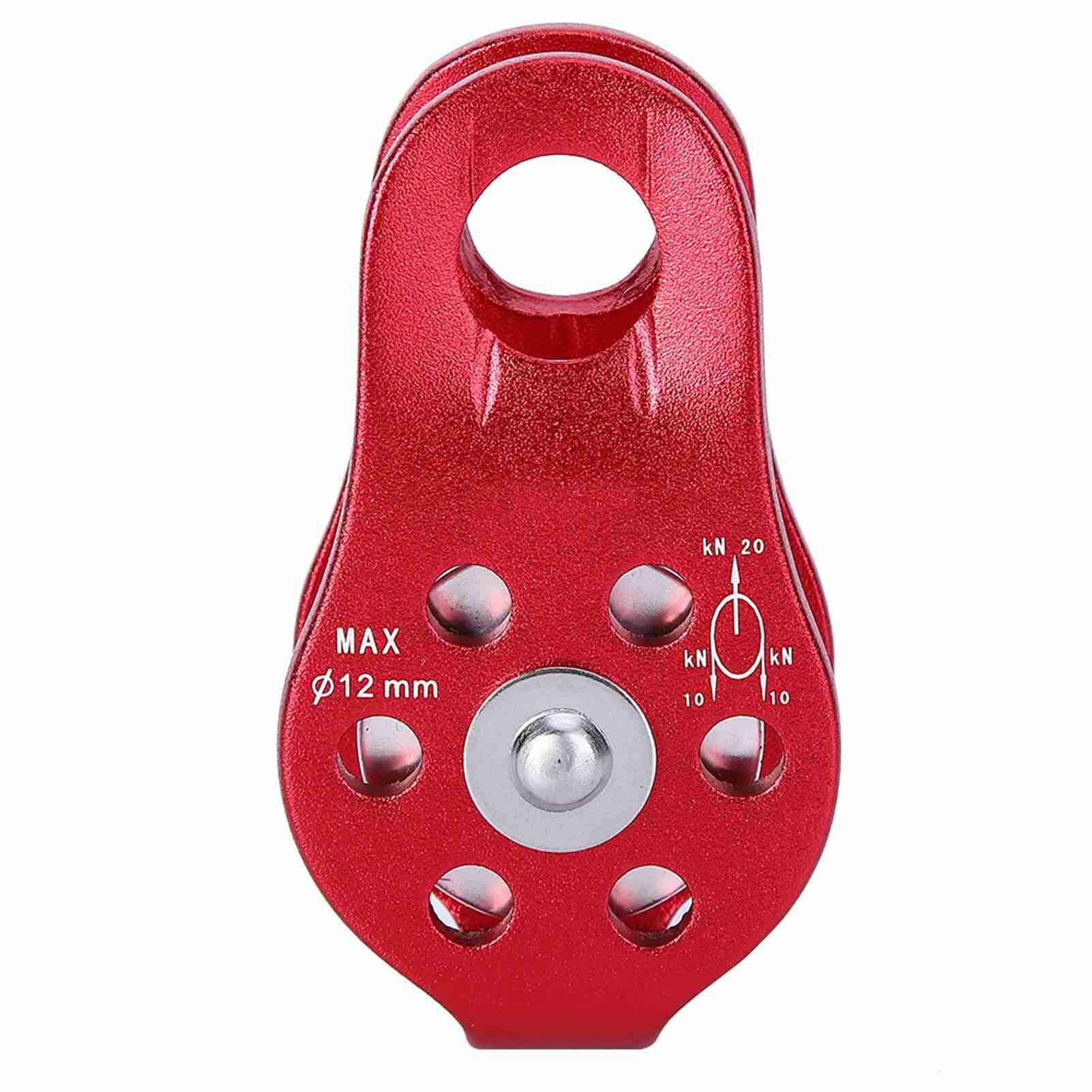 Сверхпрочный одноканатный блок-полиспаст из алюминиевого сплава (красный)