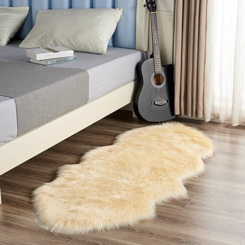 Шкура овечья натуральная, шкура на пол, коврик, накидка на диван,70*150cm