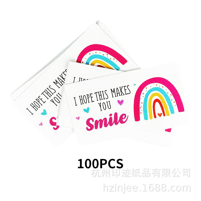 Открытки Amazon Love Rainbow, 100 шт./уп, на английском языке