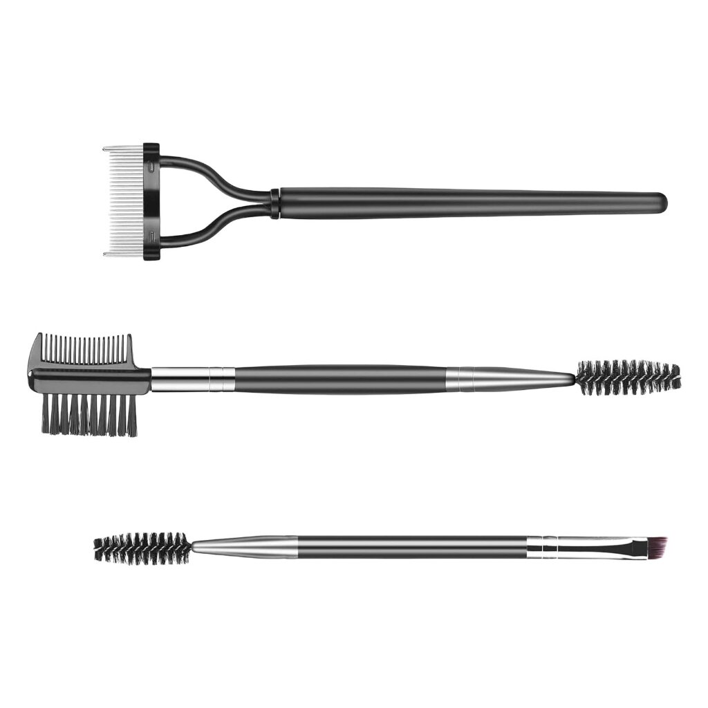 Набор из 3 предметов, складная расческа для бровей, разделитель ресниц-стиль 2