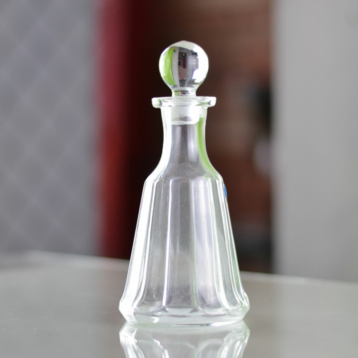 Графин с крышкой стекло Неман стеклозавод 0,2л (9751 100/1) для воды сока лимонада морса водки виски алкоголя