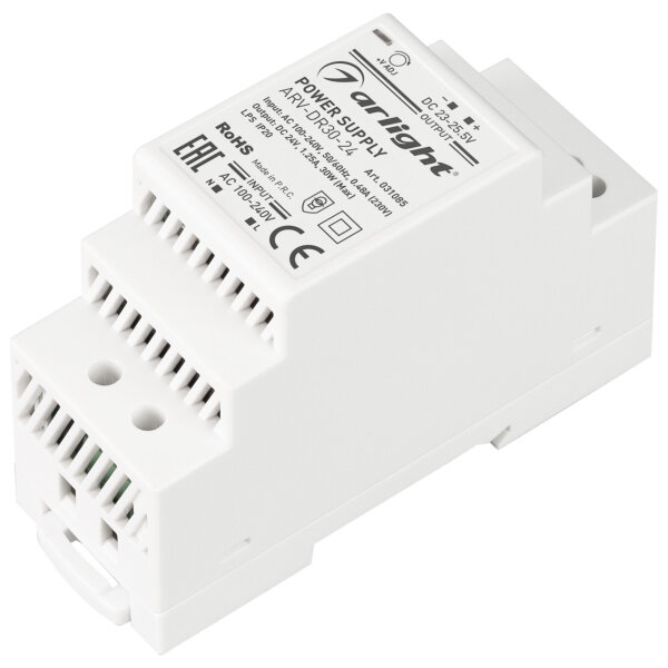 Блок питания ARV-DR30-24 (24V, 1.25A, 30W)