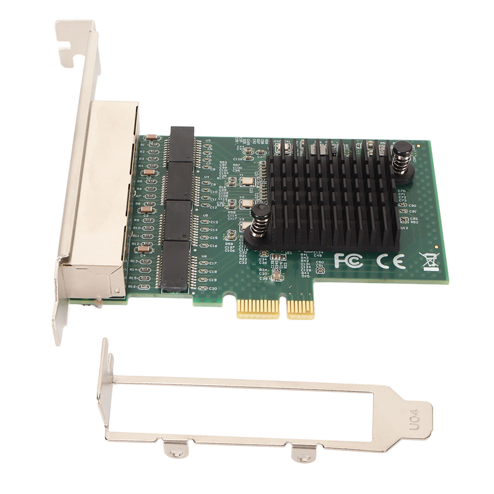 NA8111 T4 4 RJ45 Port Gigabit Ethernet PCIe X1 сетевая интерфейсная карта RTL8111 Северная карта Чип -сервер для Windows
