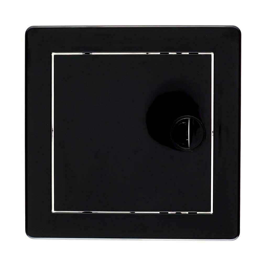 Люк ревизионный Центр Тагис ЛР пластиковый 150х150 мм врезной черный