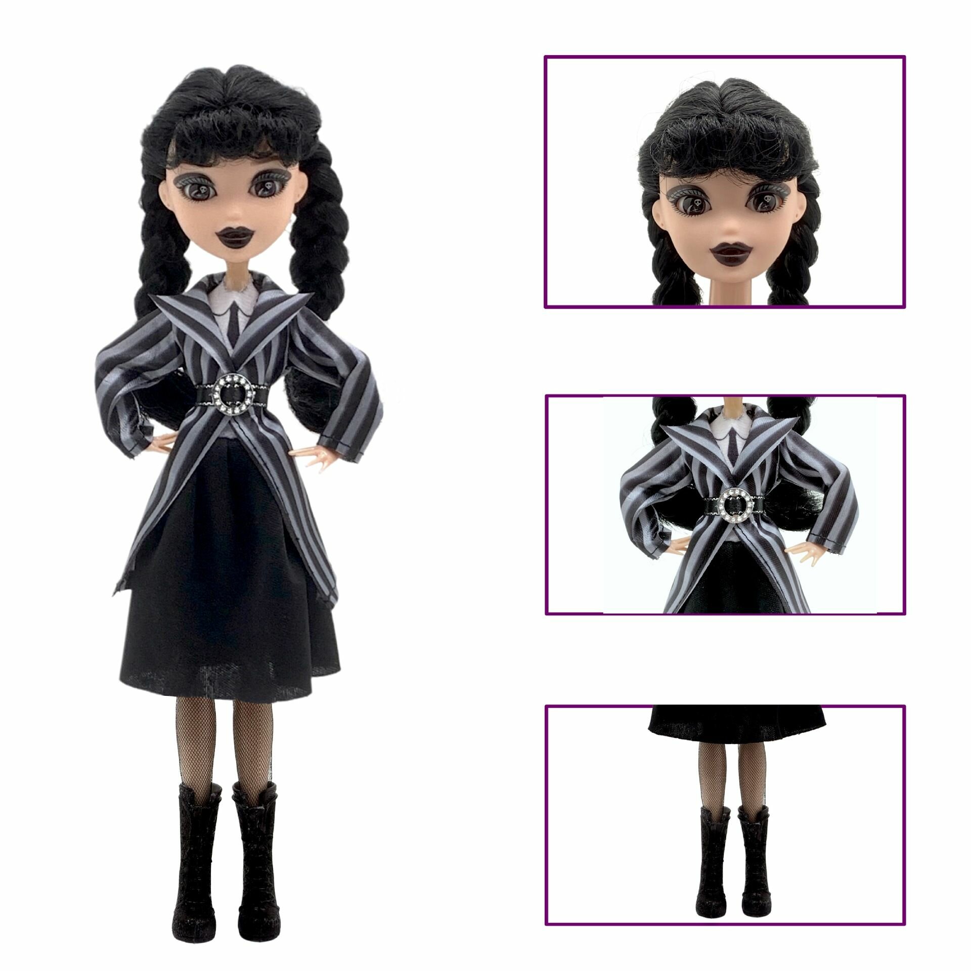 Dark Cherry Dreams - Готическая 9 подвижная шарнирная коллекционная кукла - PRETTY DOLL 26.5CM Мистический посланник, 3+ сертифицированный хранитель детского веселья и модной эстетики