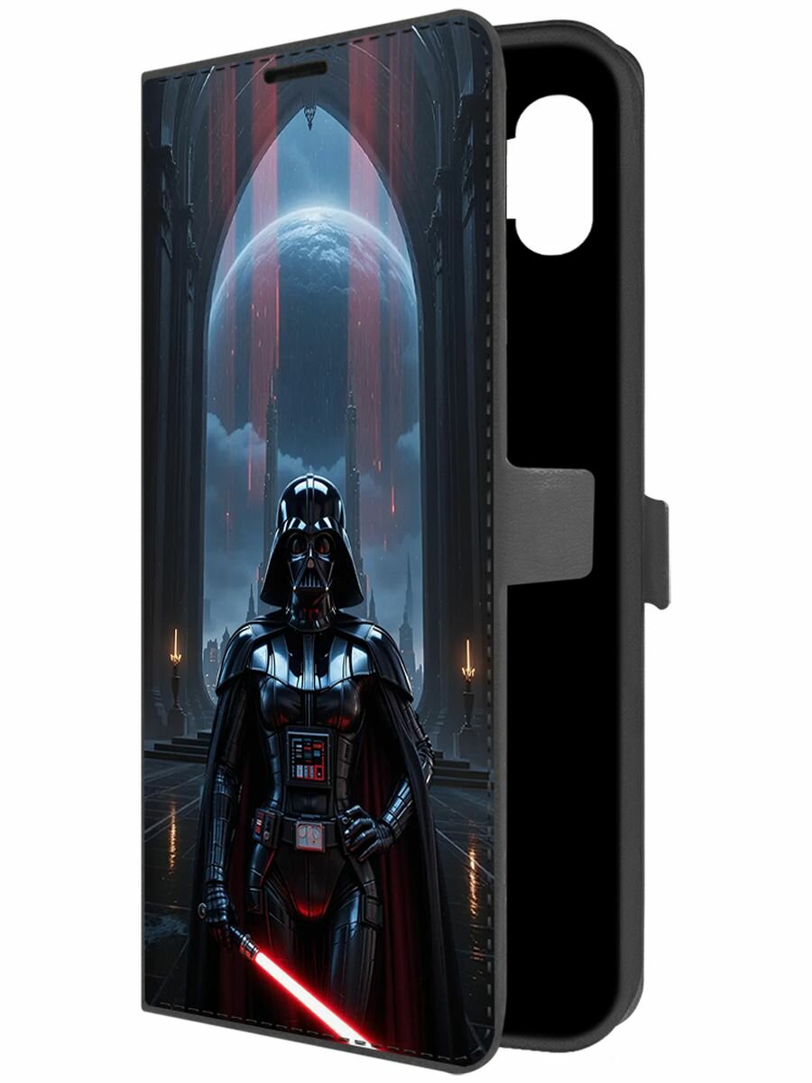 Чехол-книжка Krutoff Eco Book для Samsung Galaxy A04 (A045) Леди Вейдер (черный)