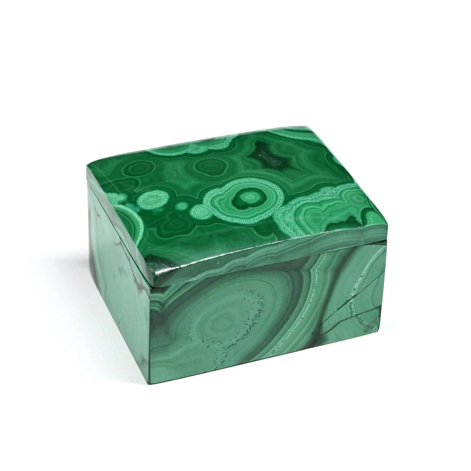 Малахитовая шкатулка для украшений 43*35*26мм .