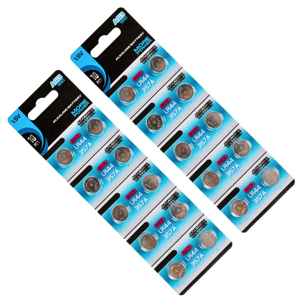 Упаковка из 10/20 щелочных батареек AG13 LR44 Button Coin для часов-игрушек