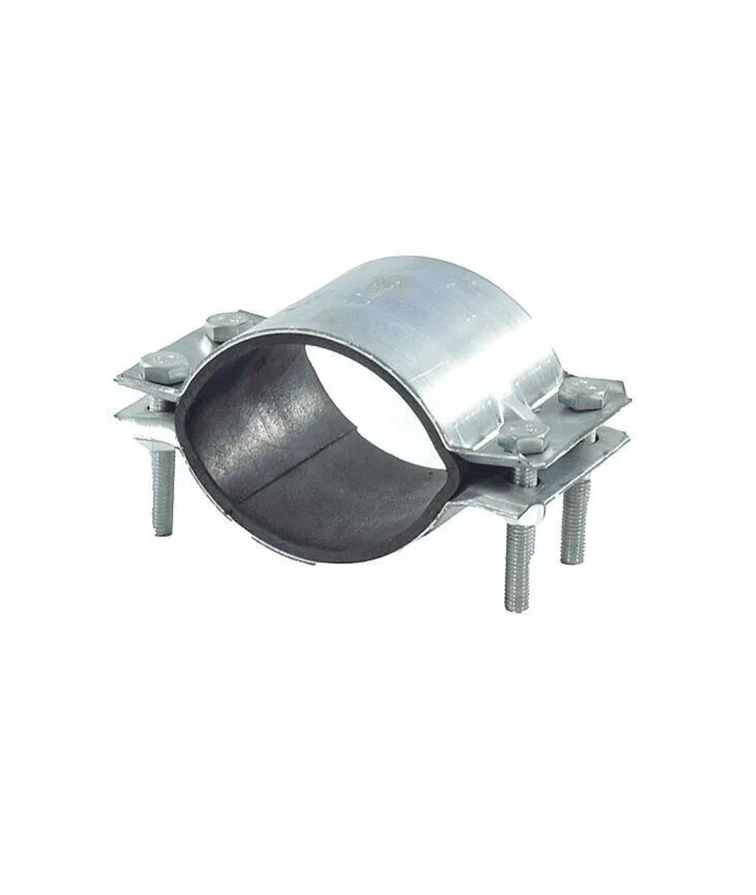 Хомут ремонтный двухсторонний сталь оц Ду 80 Дн 88.5-90 4 болта L=103мм кказ