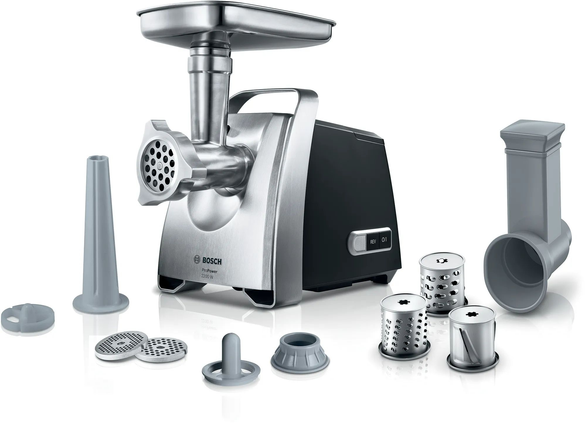 Мясорубка Bosch MFW68640, серебристый/черный