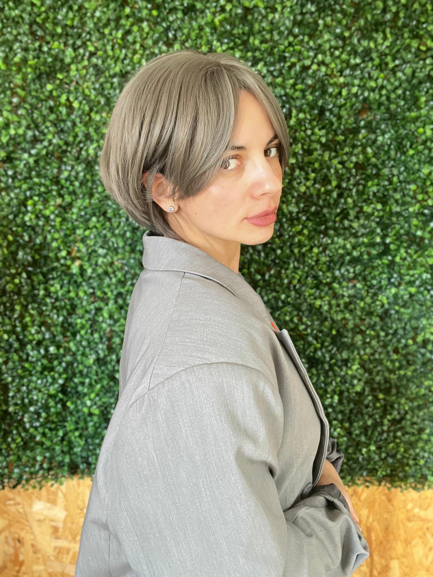 Парик женский боб каре розовый тон ONLYSHAIR