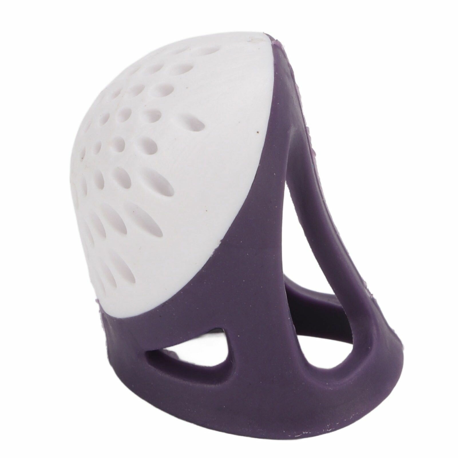 Наперсток фиолетовый большой дышащий крестик Вышивка стеганая силиконовая защита наперстка для пальцев