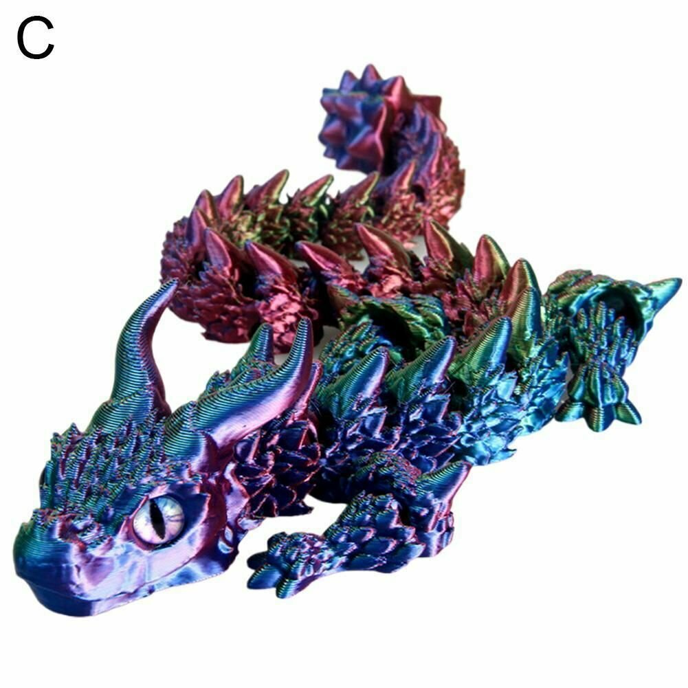 Игрушка огненный дракон, напечатанная на 3D-принтере,31.5cm