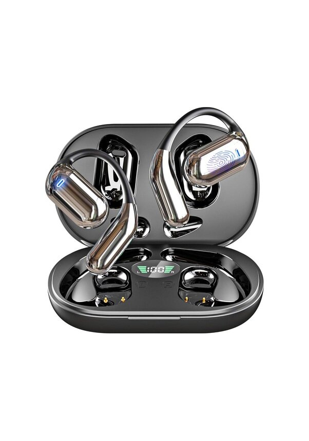 Двусторонняя гарнитура Q16 AI с функцией перевода — 144 языка в режиме реального времени, музыка/звонки, Bluetooth 5.4, открытое ухо, совместимость с iOS/Android