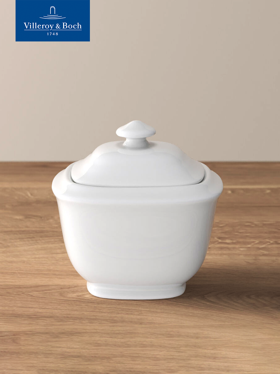 Сахарница с крышкой, 240 мл, Royal, Villeroy & Boch, Костяной Фарфор