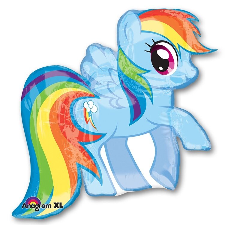 Воздушный шар Anagram фигурный, P38 My Little Pony радужная