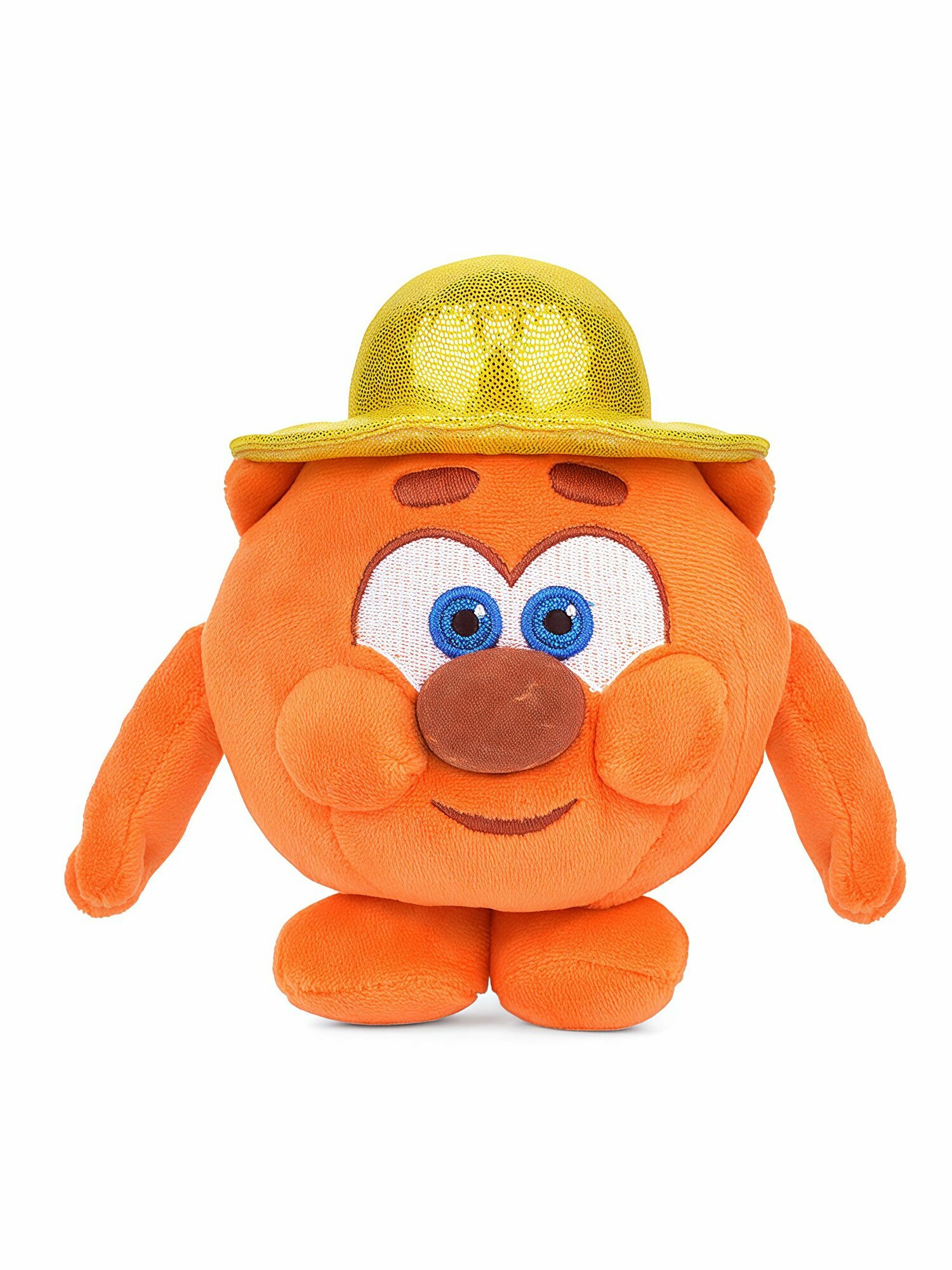 Мягкая музыкальная игрушка "Смешарики. Копатыч", развивающая сюжетно-ролевая интерактивная игрушка-фигурка для малышей со звуковыми эффектами, 13 см.