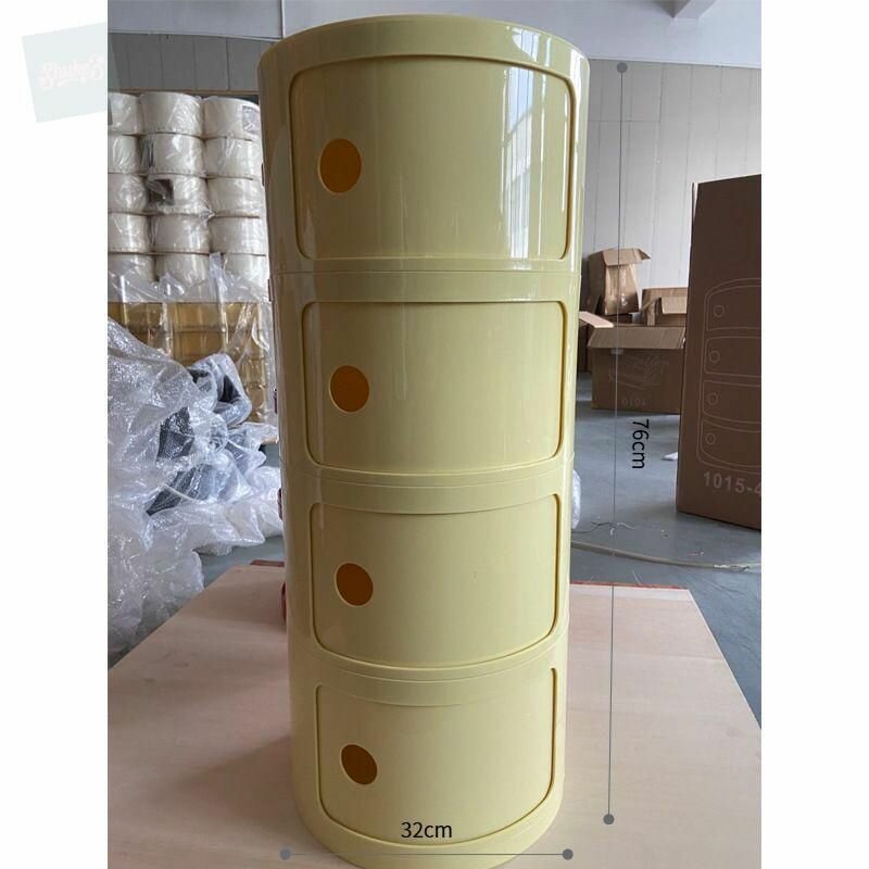 Тумба В Скандинавском Стиле, Материал, Цилиндрическая, С Раздвижными Дверцами, Штабелируемая, Бислой