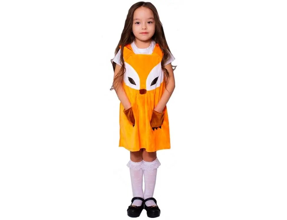 Карнавальный костюм "Лисичка-сестричка", на рост 104-116 см, 3-5 лет, Бока