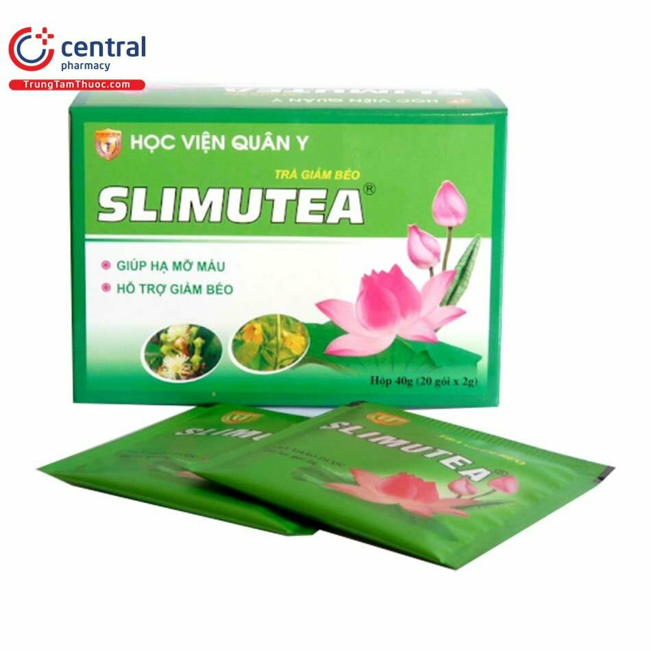 Чай для похудения "Slimutea", зеленый, с лотосом, 20 пакетиков