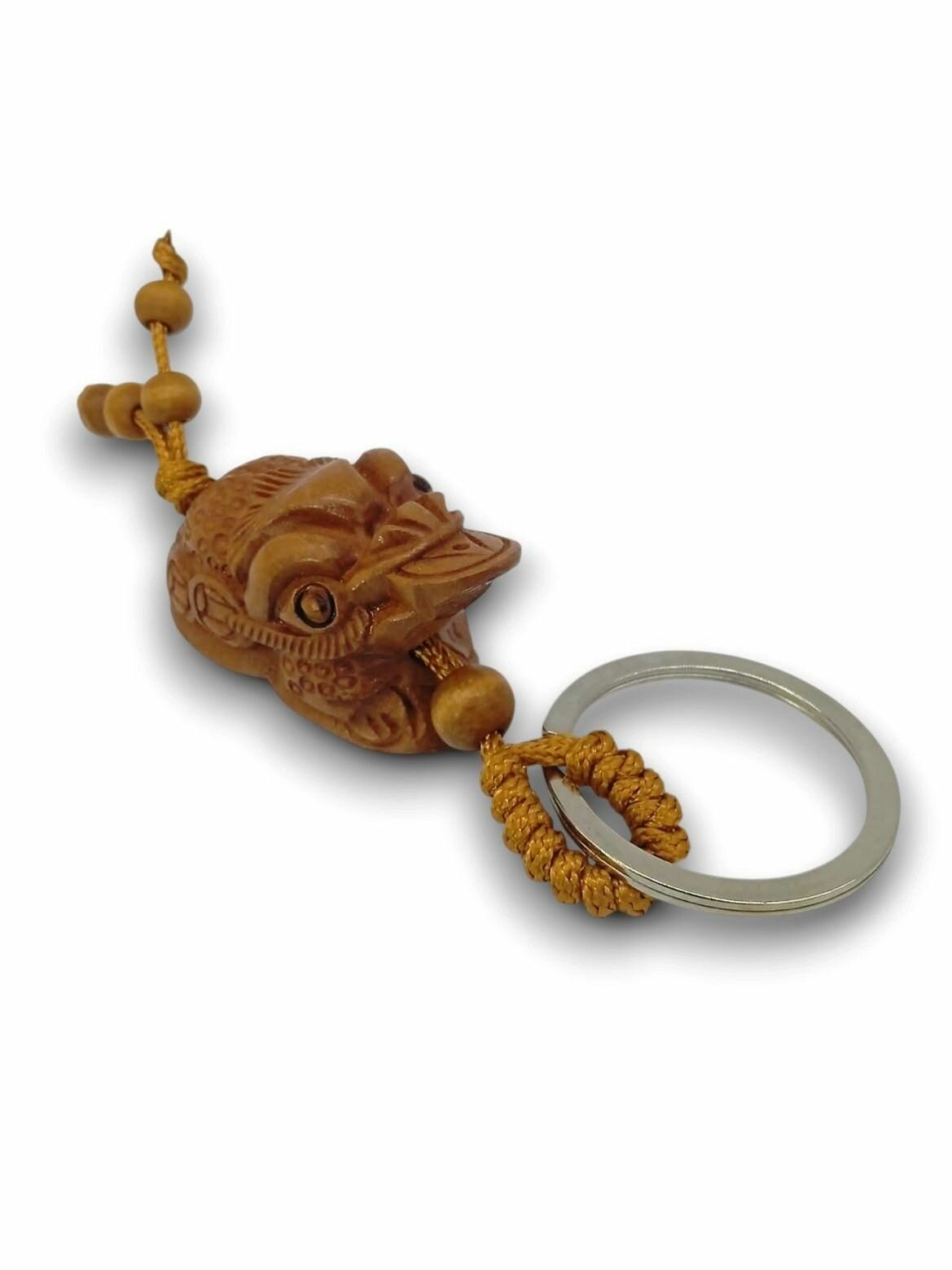 Фигурка нэцке Денежная жаба с монетой/ талисман из финиковой пальмы