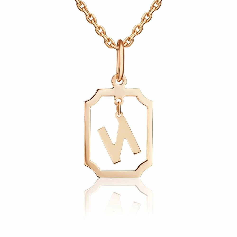 Подвеска, красное золото, 585 проба