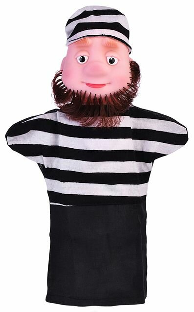 Кукла-рукавичка на руку "Пират" для кукольного театра, мягкая игрушка-перчатка, перчаточная кукла бибабо