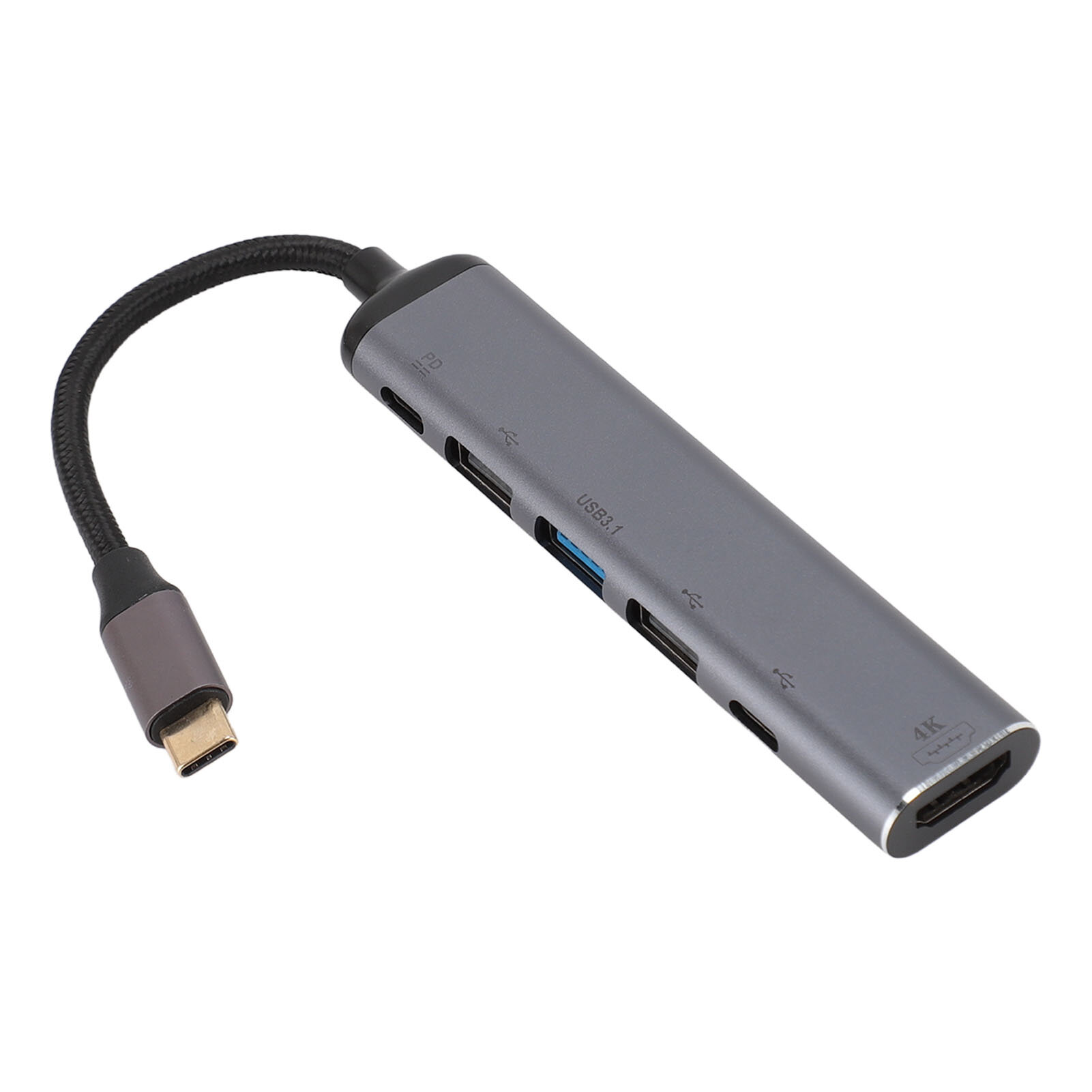 USB C к высоко определению мультимедийный интерфейс PD100W Тип A Hub 60 Гц разрешение USB C Multiport Splitter