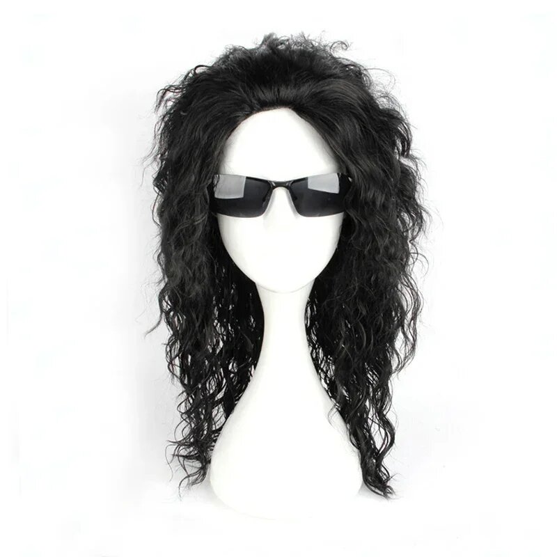 Косплей парик Майкл Джексон черный LGXQJ wig and glasses