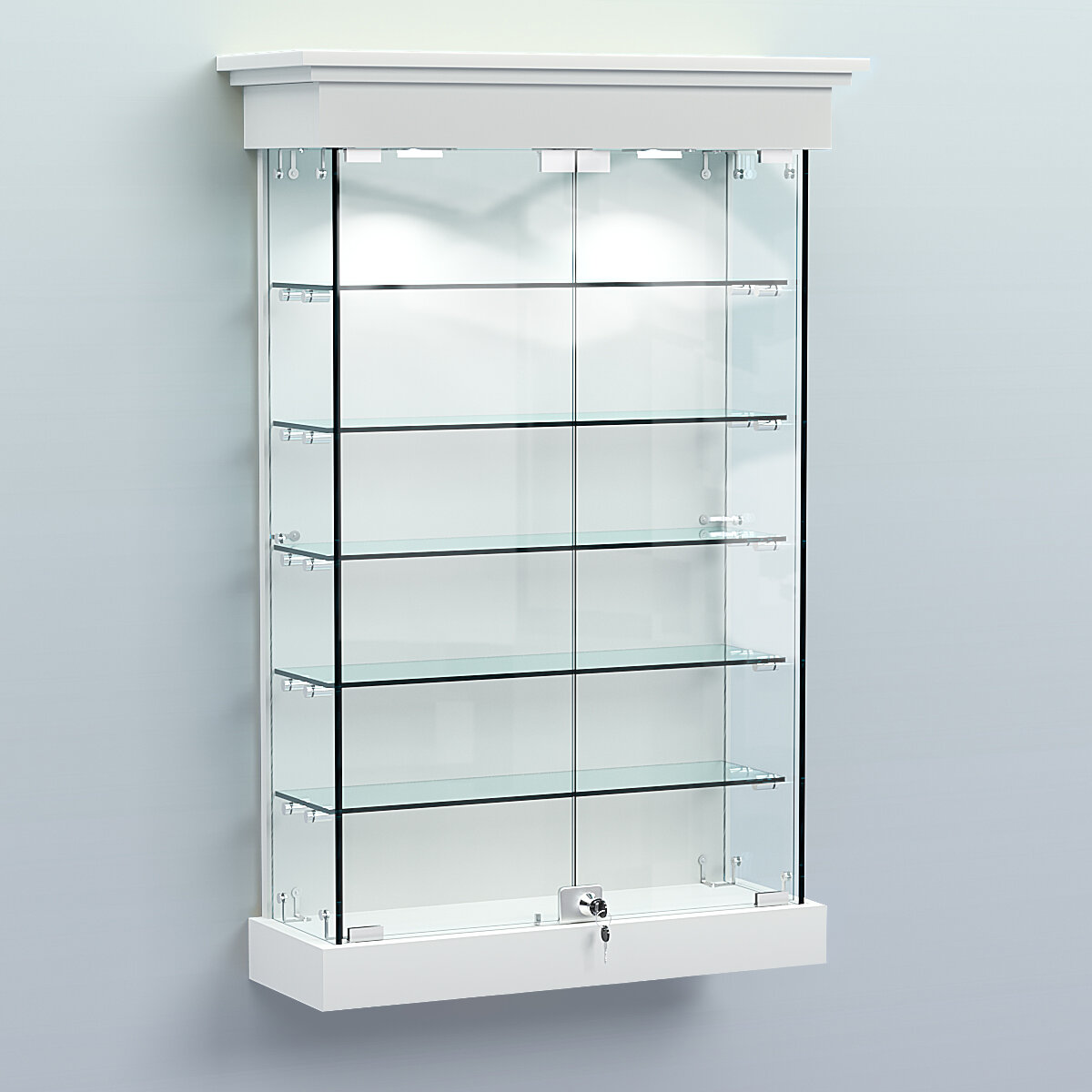 Витрина для музеев "Коллекция" настенная №1-5, Белый. Производитель товара - компания ТОБ.