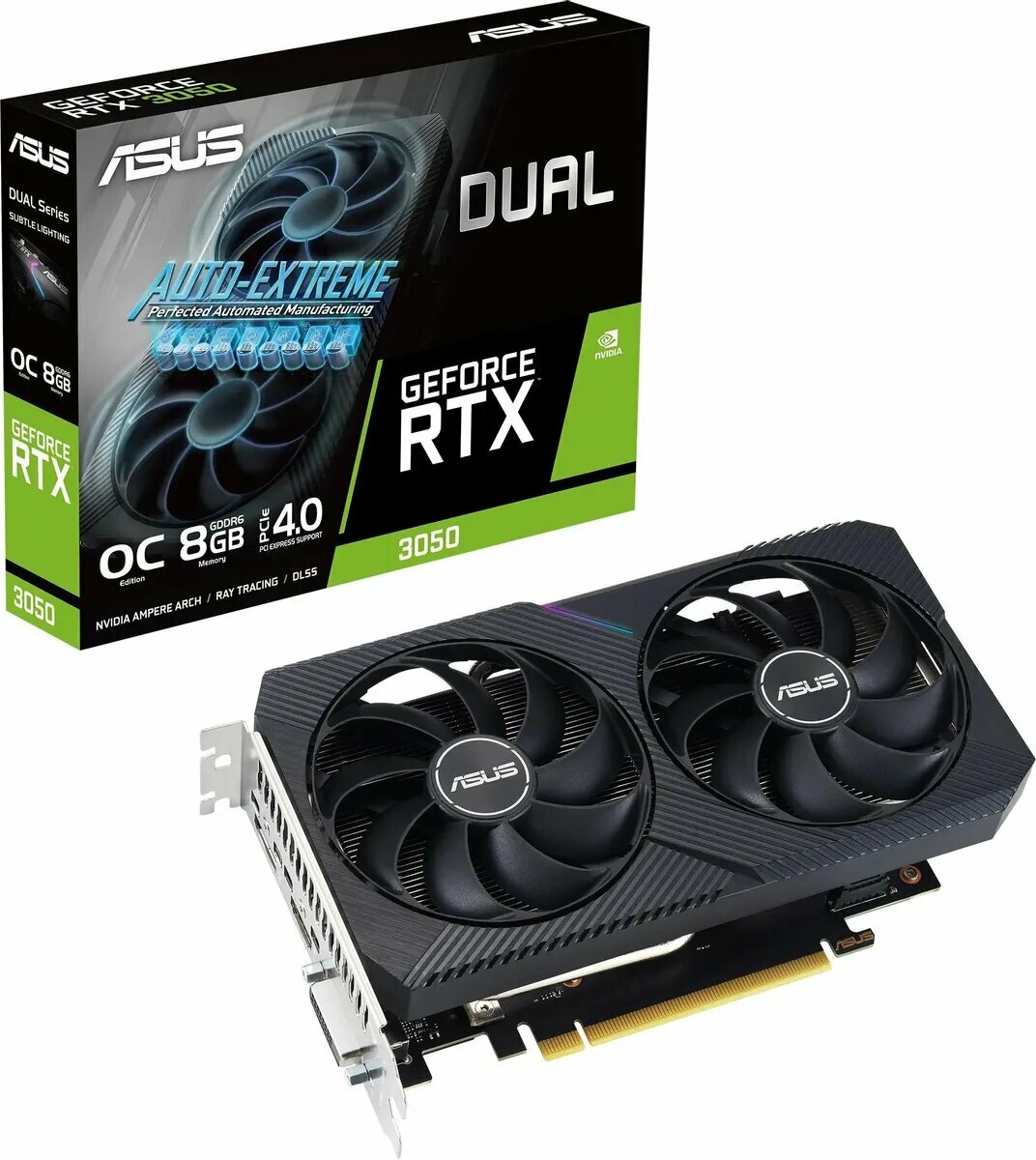 Видеокарта ASUS GeForce RTX 3050 DUAL OC 8GB (DUAL-RTX3050-O8G-V2)