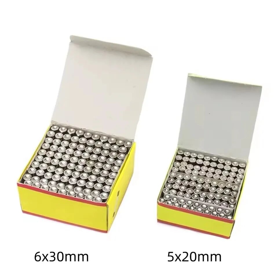 Предохранители стеклянные 5x20mm F6A 250V (100шт)