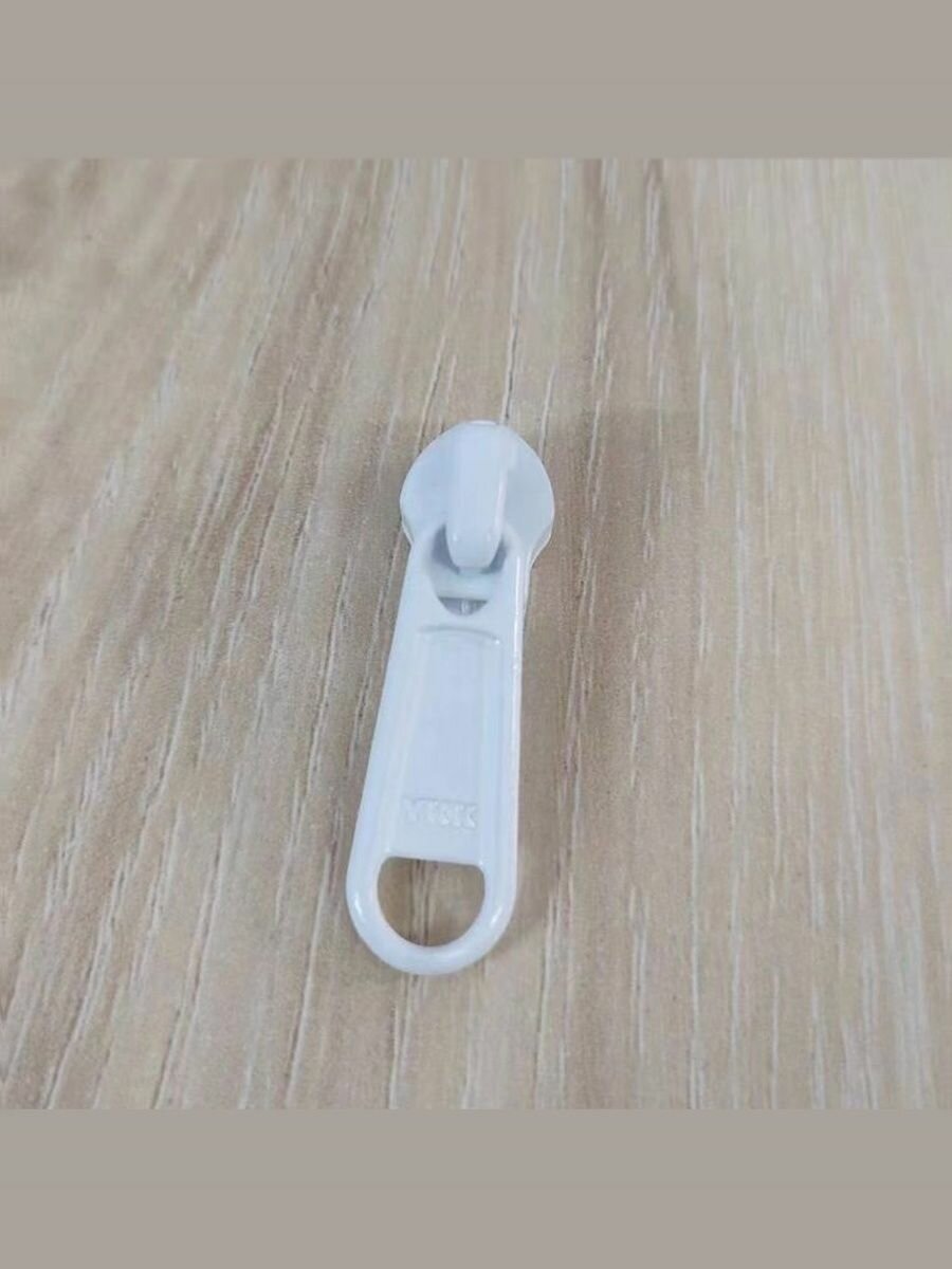 Металлические бегунки YKK Тип 8 для витой молнии (5 штук), белые капля для ремонта курток и пуховиков. Маркировка 8RCg