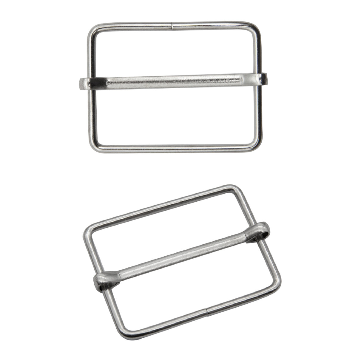 Регулятор ремня 35 мм (39*29 мм, диаметр 2 мм), металл (никель), 100 шт