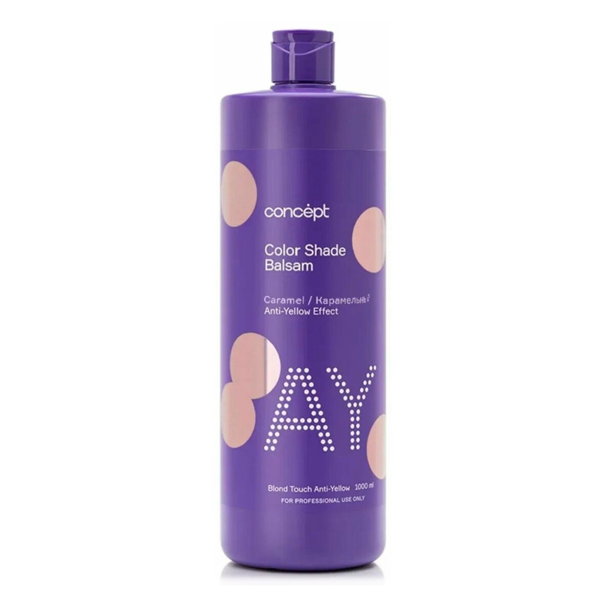 Concept, Оттеночный бальзам карамельный блонд ANTI-YELLOW, 1000 мл