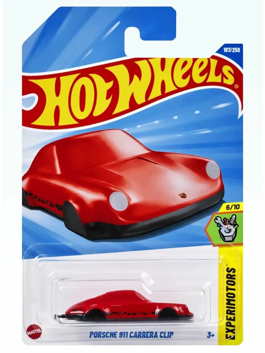 JBB12 Hot Wheels машинка металлическая игрушка коллекционная масштабная модель Porsche 911 Carrera Clip Кейс 2025