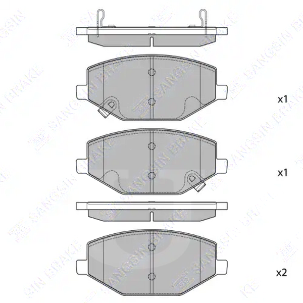 HI-Q SP2435 sp2435 колодки тормозные передние\ geely coolray sx-11 / coolray 20-