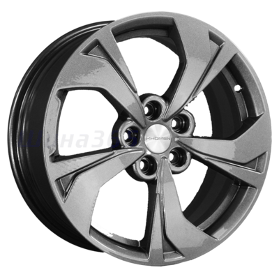 Литой колесный диск Khomen Wheels KHW1724 (Jac/Москвич 3) 7x17/5x108 ET40 D54,1 Gray