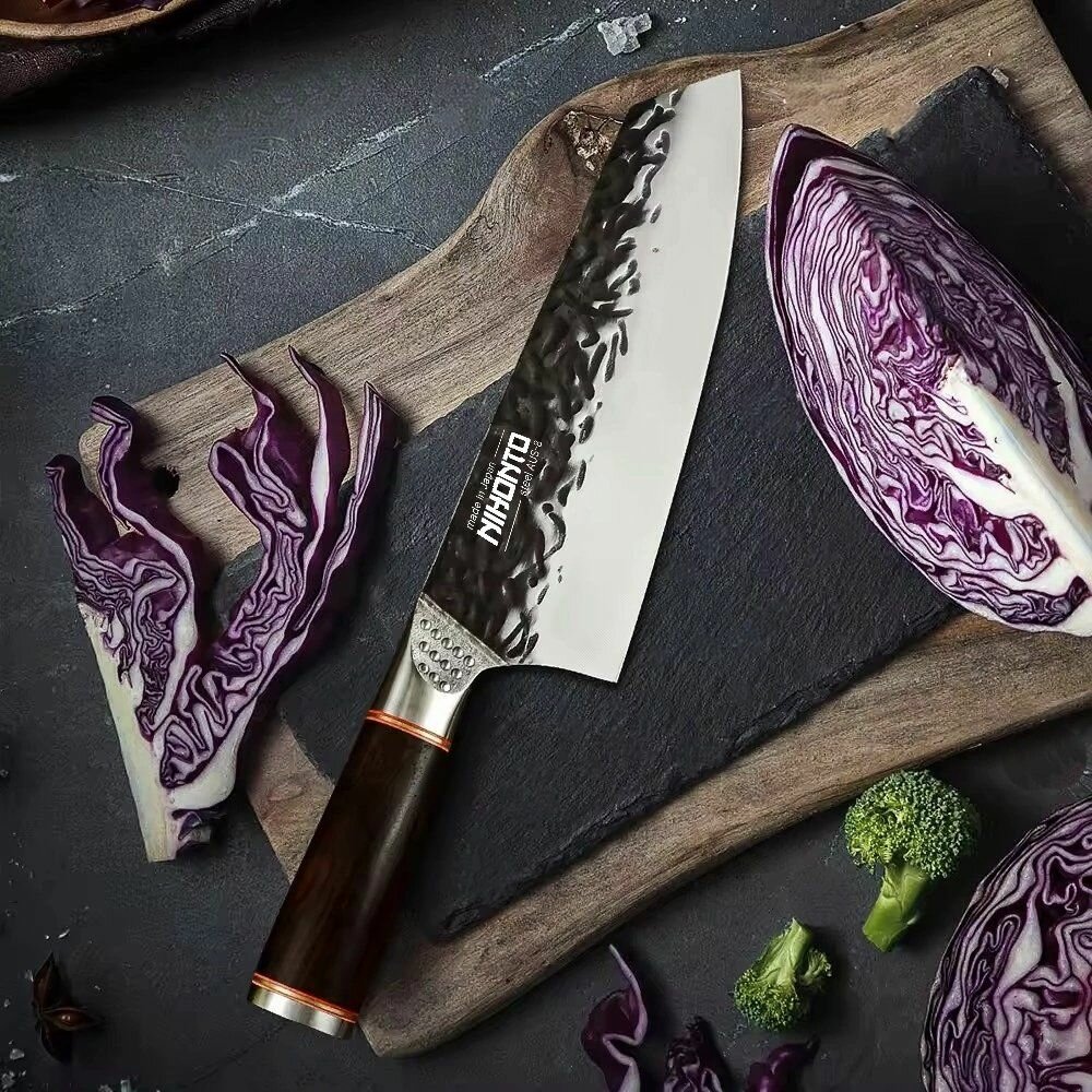 Нож кухонный NIHONTO "Кирицуке", сталь AUS-8, длина лезвия 18см, двусторонняя заточка